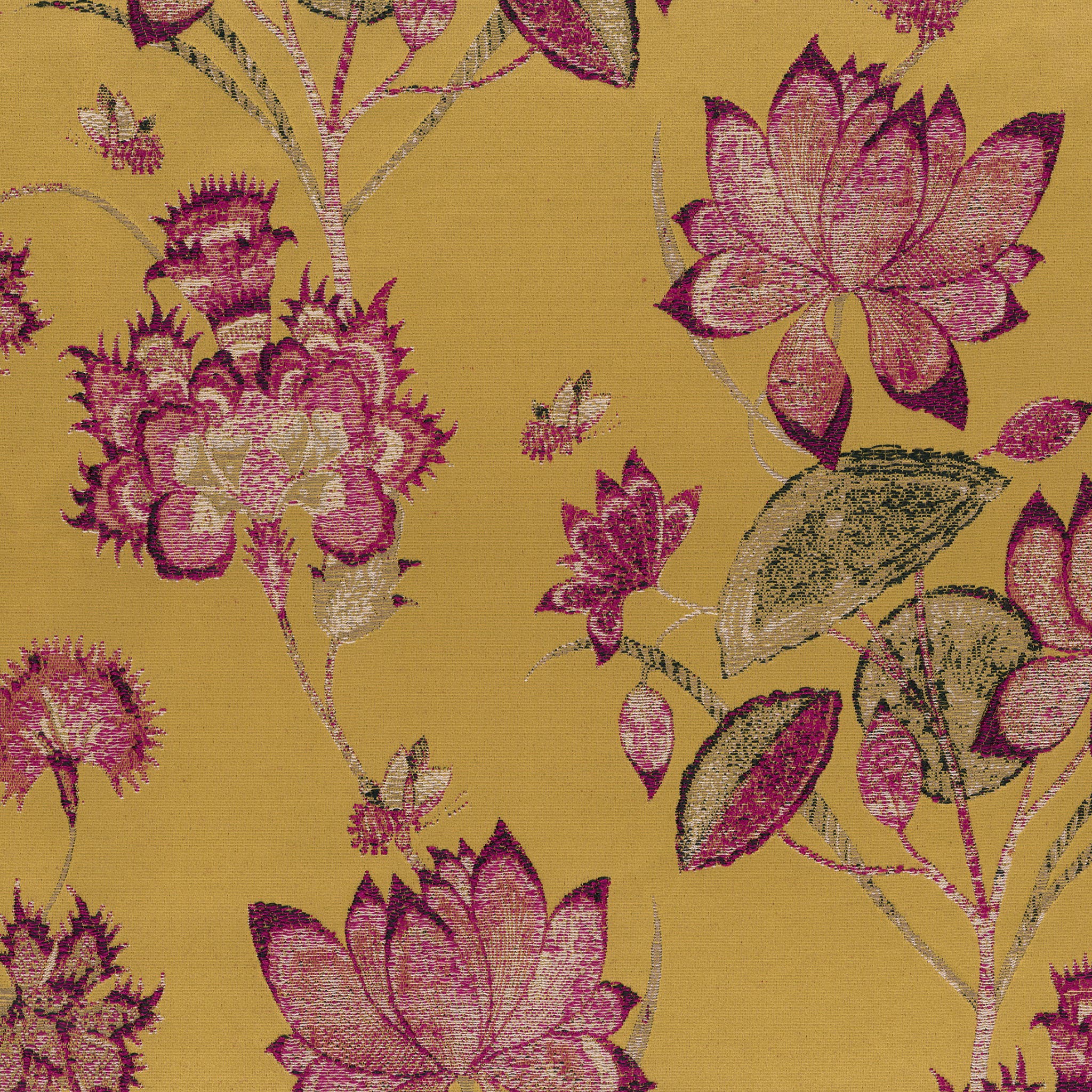 Indira. Silk lampas in relief. Rubelli