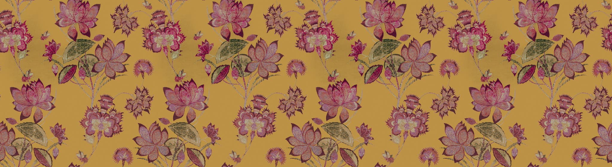 Indira. Silk lampas in relief. Rubelli