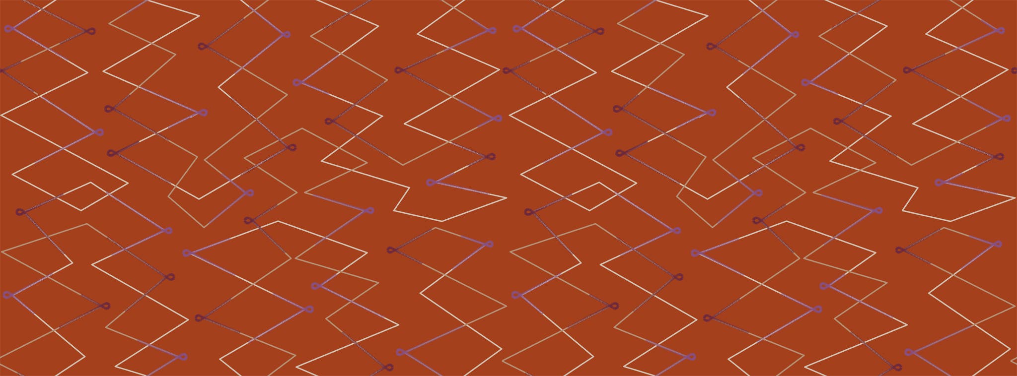 Zigzag. A geometric embroidery. Rubelli